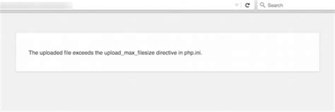 Fix The Uploaded File Exceeds The Upload Max Filesize Directive In