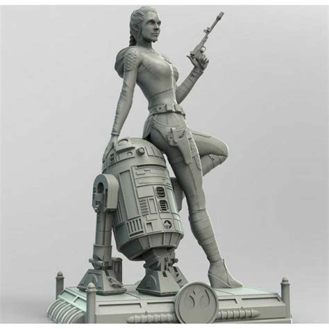 Princess Leia and R2D2 - STL 3D print files