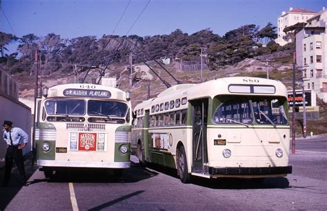 Sf Muni Marmon Herrington And Faegol Twin Trolley Coach Bus San