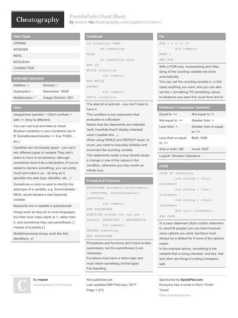 Masonpseudocode Pdf Boolean Data Type Theoretical Computer Science Masonpseudocode Pdf Boolean Data Type Theoretical Computer Science