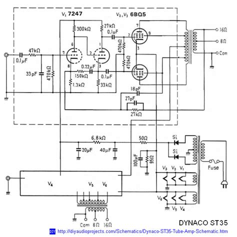 Dynaco Dynakit Stereo 35 St35 Tube Amplifier Schematic And Manual
