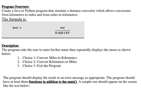 solved program overview create a java or python program that