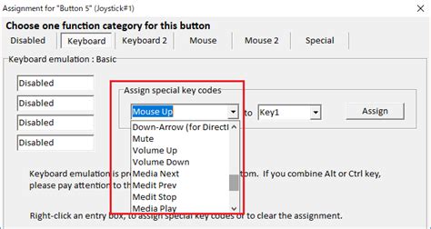 Tips Support For Assigning Multi Media Keys Such As Volume Control JoyToKey
