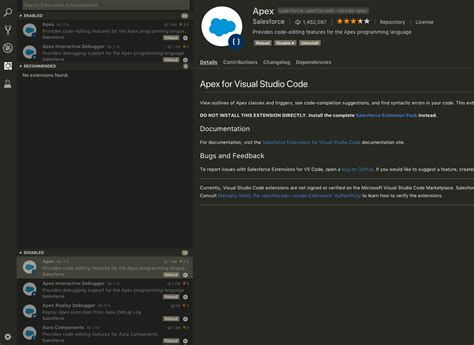 Salesforce VSCode Plugins Are Disabled Reload Button Doesn T Go Away Issue