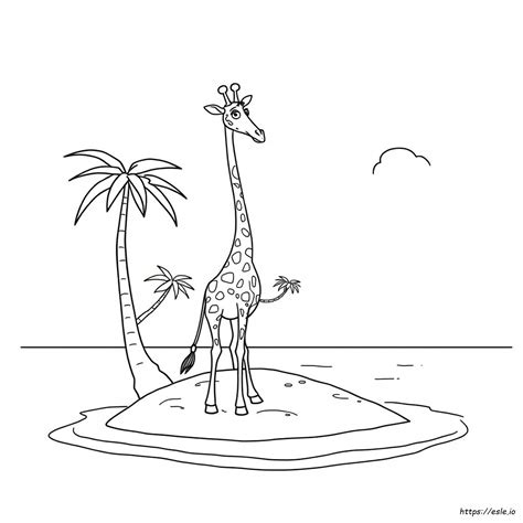 Melman Madagascar Gambar Mewarnai