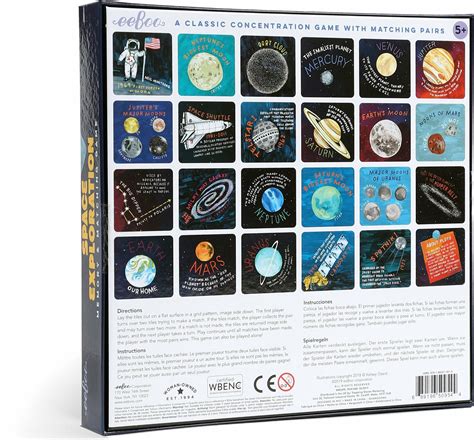 Space Exploration Memory Matching Game Building Blocks
