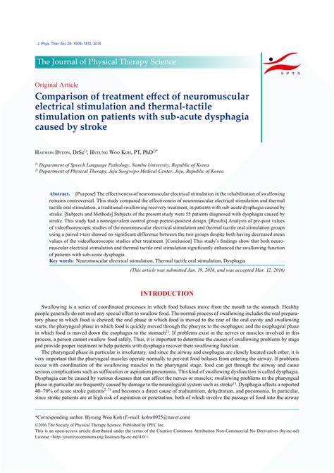 Pdf Comparison Of Treatment Effect Of Neuromuscular Electrical