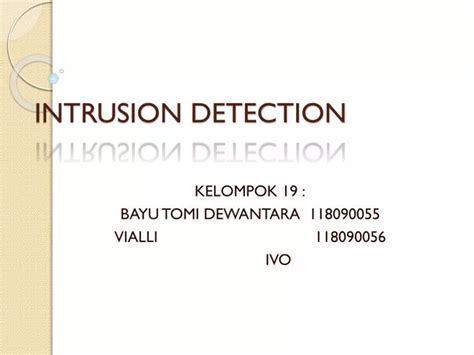Ppt Intrusion Detection Powerpoint Presentation Free Download Id4280892