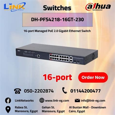 DH-PFS4218-16GT-230 - Link Networks
