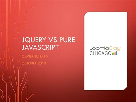 Jquery Vs Pure Javascript With Olivier Buisard Ppt