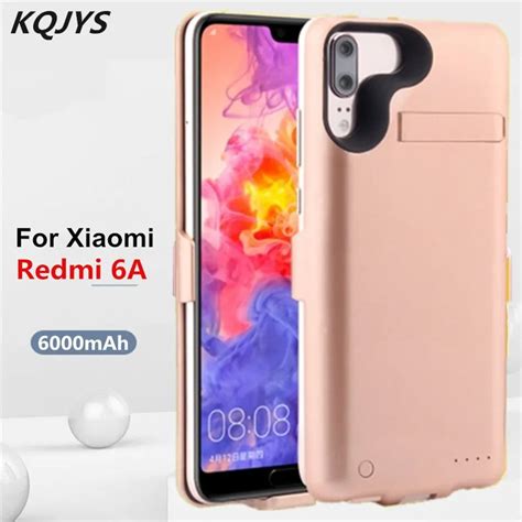 6000 мА/ч чехол для внешней зарядки для Redmi 6A, чехол для зарядки ...