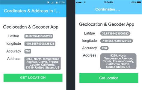 Ionic Geolocation Native Geocoder Example Pincode Application To Get Coordinates And Address