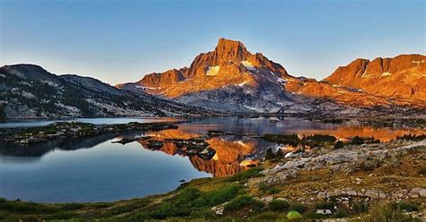 Sunrise On Banner Peak At Thousand Island Lake Ansel Adams Wilderness