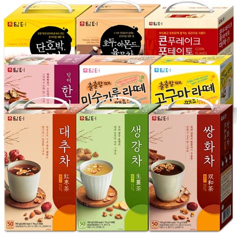 담터 전통차분말차티백차 모음전 쌍화차대추차생강차50t율무차라떼둥굴레차 티몬
