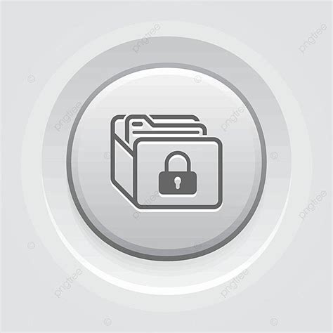 Database Security Icon Grey Button Design Database Protection Online