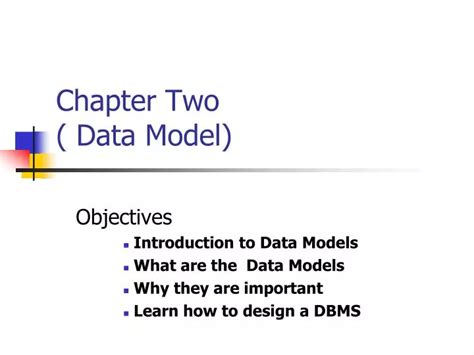 Ppt Chapter Two Data Model Powerpoint Presentation Free Download Id5573729