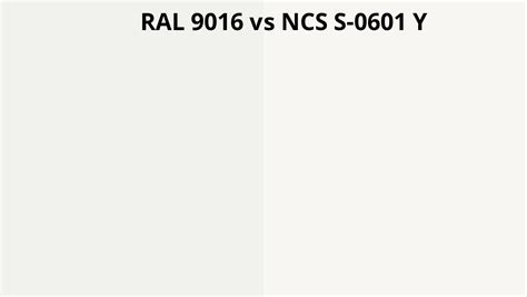 Ral 9016 Vs Ncs S 0601 Y Ral Colour Chart Uk