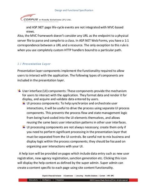 Design And Functional Specification