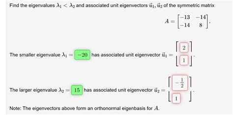 Solved Find The Eigenvalues λ₁