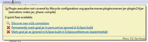 Plugin Execution Not Covered By Lifecycle Configuration