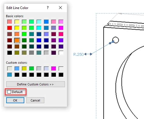 What Controls Line Color In Solidworks Drawings