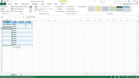 How To Manually Create An Excel Table Dummies