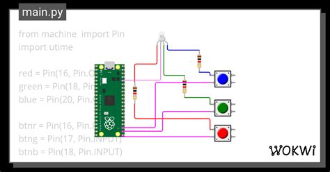 Rgb Led Test1 Wokwi Esp32 Stm32 Arduino Simulator