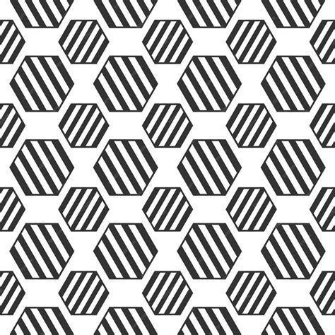 Premium Vector Hexagon Lines Seamless Pattern Background