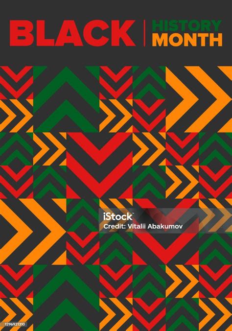 흑인 역사의 달 아프리카 계 미국인 역사 매년 축하합니다 2 월에 미국과 캐나다에서 영국에서 10 월에 포스터 카드 배너 배경