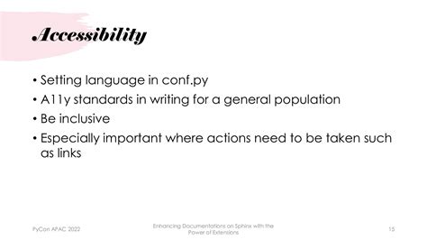 Enhancing Documentations On Sphinx With The Power Of Sphinx Speaker Deck