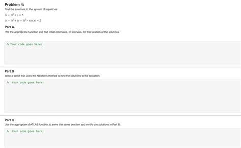 Solved Problem 2 Find The Solutions To The Equation