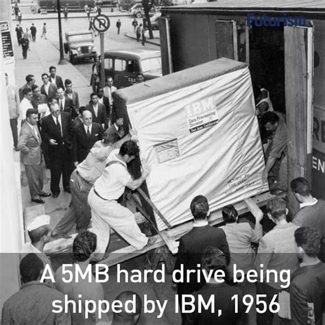 This Is The Ibm 350 Disk Storage Unit The First Disk Drive