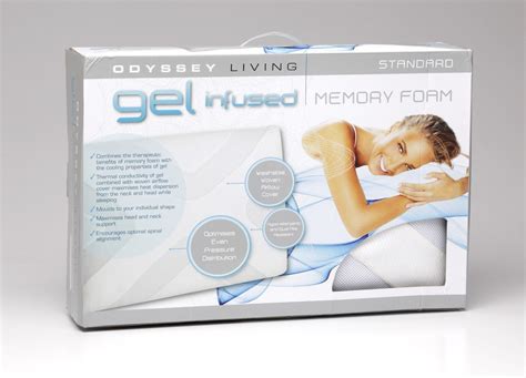 Odyssey Living Gel Infused Memory Foam Pillow Marbret International
