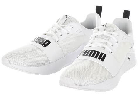 Buty Puma Wired Run Signature 384601 01 Biało Czarny Debrandepl