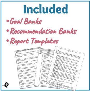 CELF 5 Language Evaluation Templates By Global Speechie TPT