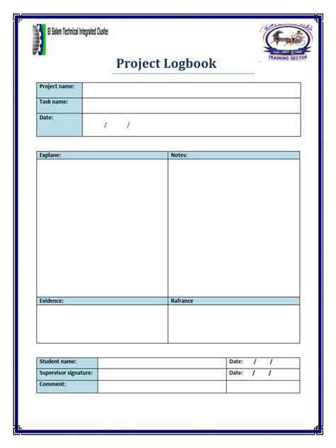 Project Logbook Pdf Career And Growth Computers