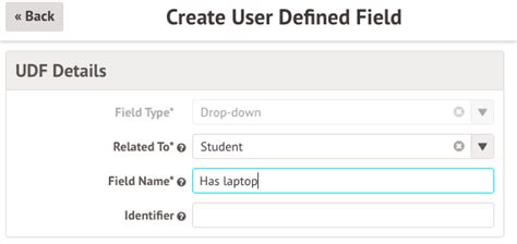 Setting Up And Managing User Defined Fields Udfs Arbor Help Centre