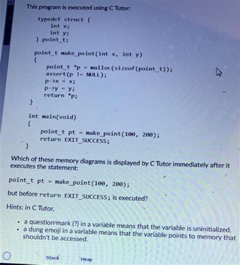 Solved This Program Is Executed Using C Tutor Typedef