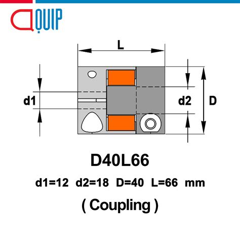D40l66 Coupling คัปปลิ้ง ขนาด 12x18 Mm Flexible Coupling
