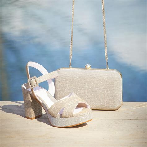 Ruby Metallic Taupe Wide Fitting Platform Heels Sole Bliss Sole