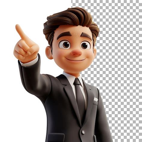 A Cartoon Image Of A Woman Pointing At A Finger Pointing To The Right