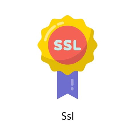 Premium Vector Ssl Vector Flat Icon Design Illustration