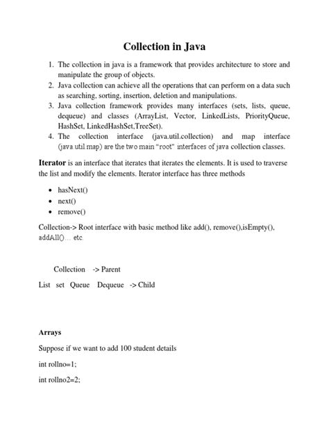 Collection Framework Pdf Pdf Queue Abstract Data Type Array