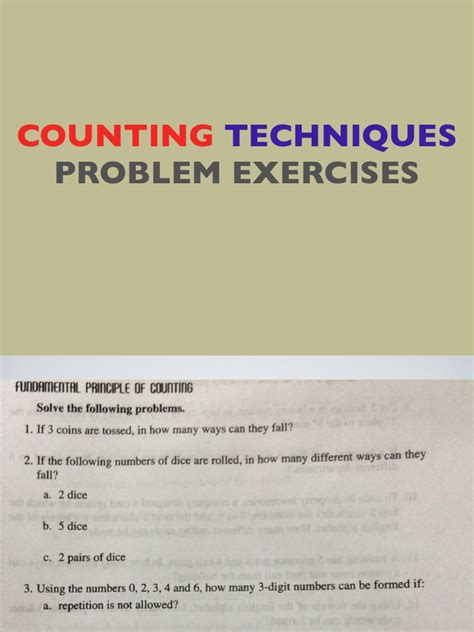 Counting Techniques Pdf