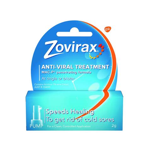 Zovirax Cream Pump 2g Chemist Plus