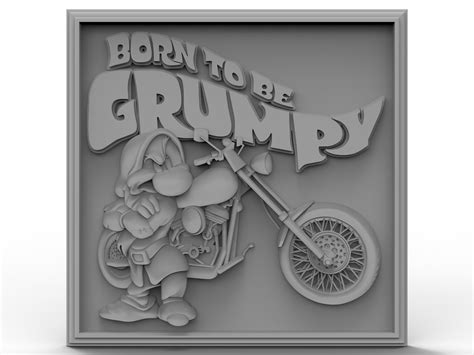 📁 3d Model Stl File For Cnc Routerlaser And 3d Printer Grumpy Motorcycles・free 3d File For 3d