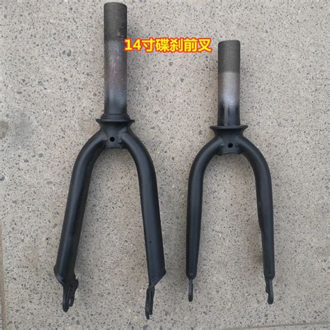 접이식 자전거 하드 포크 디스크 브레이크 포크 스틸 프론트 포크 14 인치 100mm Aliexpress