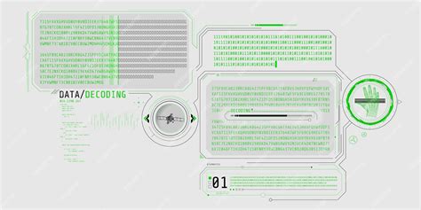 Premium Vector Hud Interface Design For Decoding Satellite Signals
