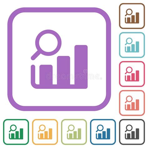 Business Analysis Simple Icons Stock Illustration Illustration Of