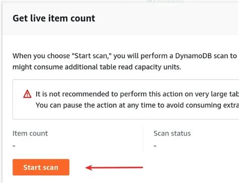 Get The Item Count Of A Dynamodb Table Bobbyhadz